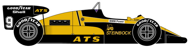 1983 Other ATS D6 BMW Formula blueprints free - Outlines