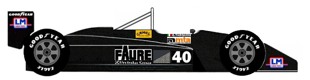 1989 Other AGS JH23B Ford DFZ Formula blueprints free - Outlines