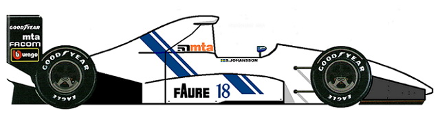 1991 Other AGS JH25 Ford DFZ Formula v2 blueprints free - Outlines
